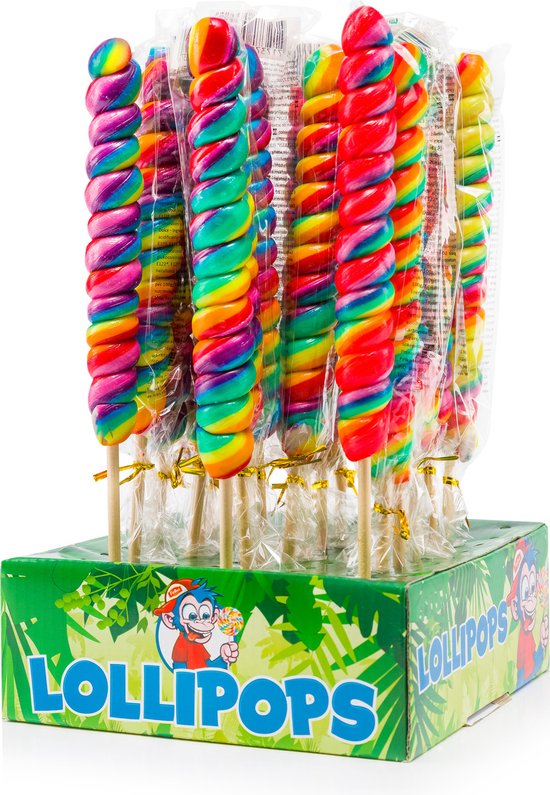 Twist Lolly Regenboog Super 34cm 350grm -per stuk- | bol