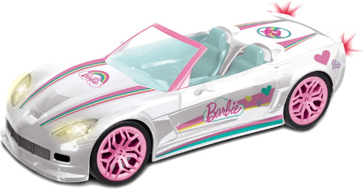 Barbie - speelgoed witte cabrio set met afstandsbediening | bol.com