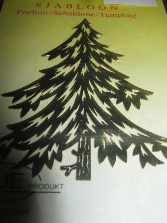 koperen Sjabloon Kerstboom teken-of spuitsjabloon | bol