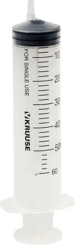 Injectiespuit 3-delig 50/60 ml kruuse | bol.com