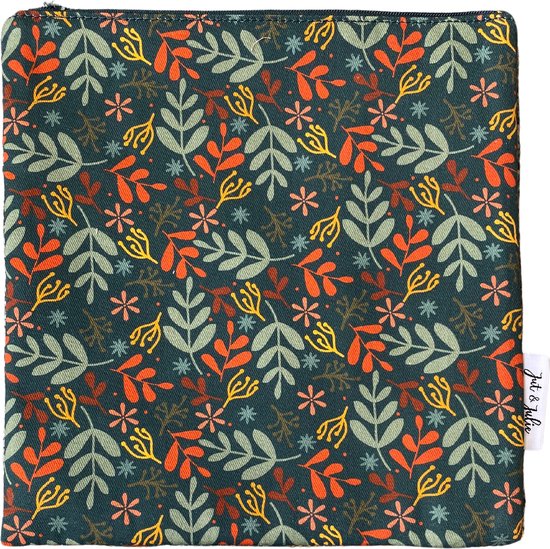 Tess & Tobi | Boterhamzakje - Blaadjes - 22x22cm - Herbruikbaar ...