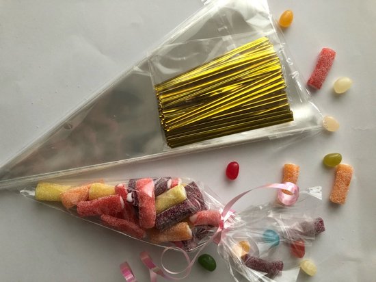 lux*- Uitdeelzakjes klein -100x Traktatie zakjes- cellofaanzakjes ...