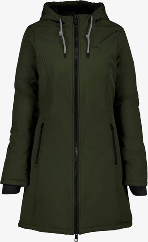 Kjelvik dames softshell parka - Groen - Maat S - Winddicht - Ademend ...