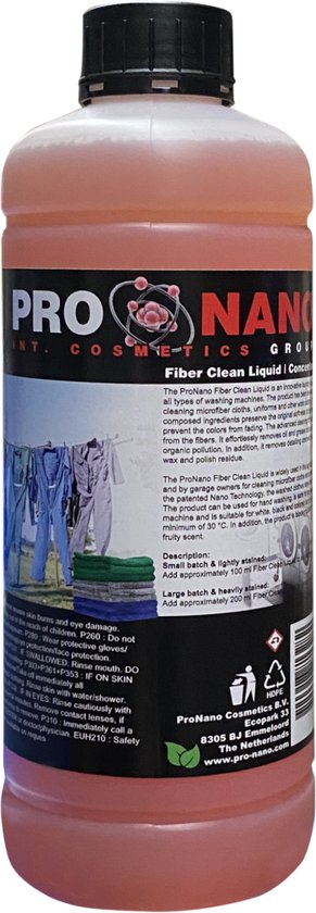 ProNano | Pro Nano Fiber Clean Liquid 1L | Een innovatief wasmiddel ...