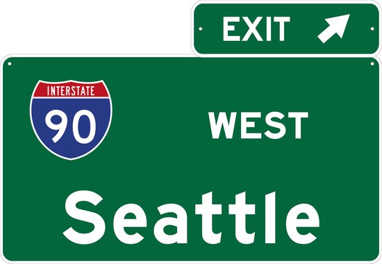 Road Sign - Seattle West | bol