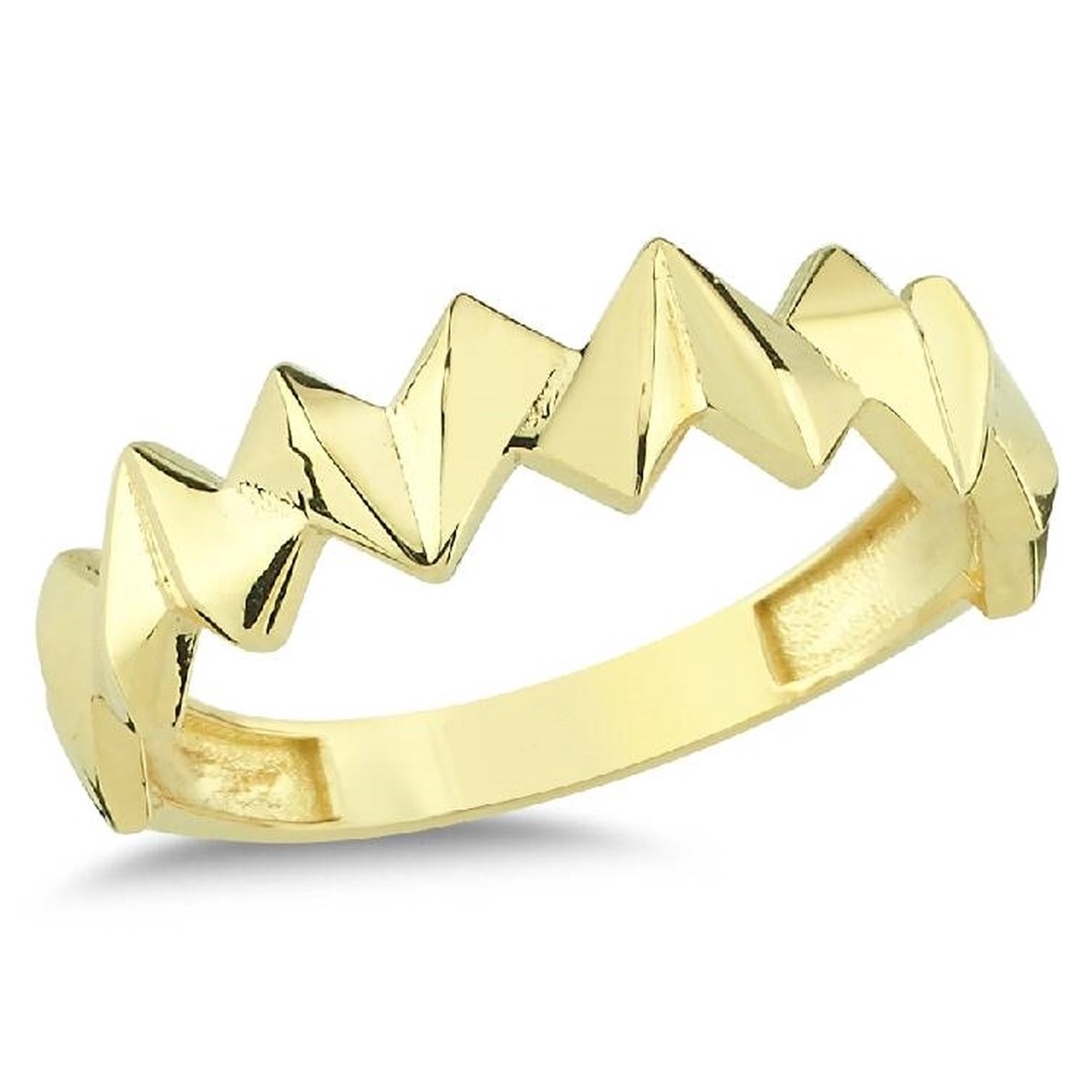 Gouden damesring zonder steen 14 karaats | bol.com