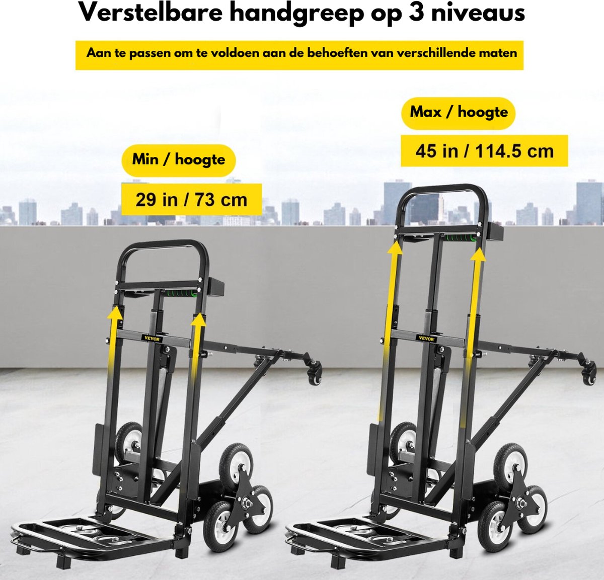 Steekwagen 210 KG - Trappensteekwagen - Traploper - Transportwagen ...