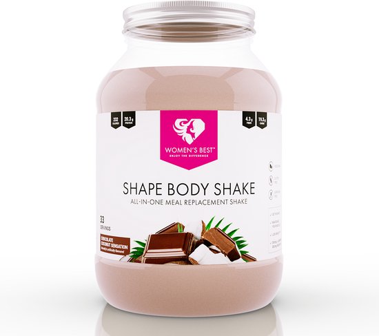 Womens Best Shape Body Shake - Eiwitshake - Chocolade Kokos - 1000 gram ...