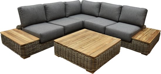 Sao Paulo hoek platform loungeset 4 delig | bol