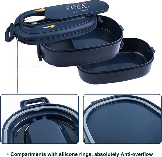 Bento box – broodtrommel – food to go – lunchbox | bol