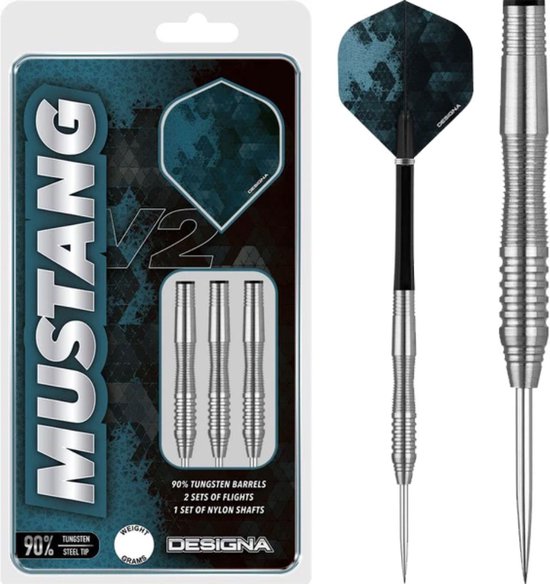 Designa Darts Zilver Mustang V2 21 gram | bol.com