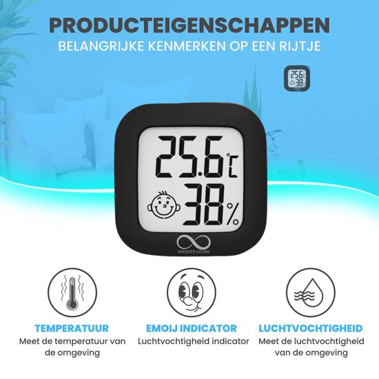Infinite Goods Hygrometer - Digitale Weerstation ...