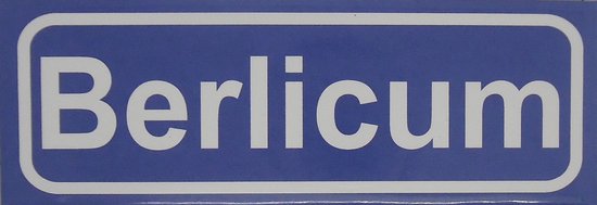 Koelkast magneet plaatsnaambord Berlicum. | bol