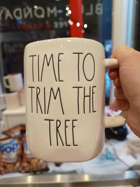 Rae Dunn - kerst mok - beker - Time to trim the tree - decoratie ...