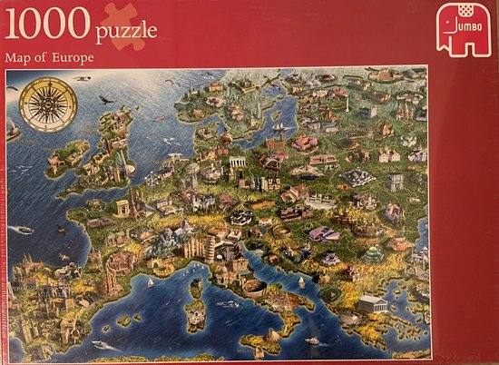 Legpuzzel Jumbo 1000 (Kaart van Europa) | bol.com