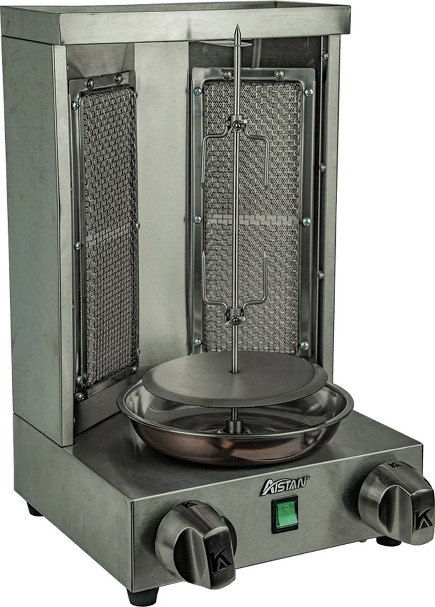 Aistan Kebab Grill - Verticale Draaiende Grill - Werkt op LPG en stroom ...