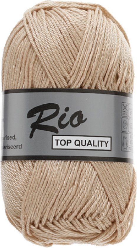 Lammy Yarns Rio Katoen garen - Skin (215) - 10 bollen van 50 gram ...