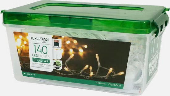 Luxuriance Lights | Ledsnoer Regular 140 ledlampjes | 11 meter | Warm ...