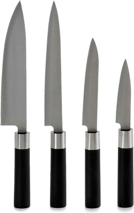 Kinvara Keukenmessen - set 4 stuks - zilver - RVS - Koksmessen | bol