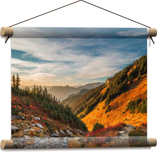 WallClassics - Textielposter - North Cascades National Park - 40x30 cm Foto op Textiel | bol