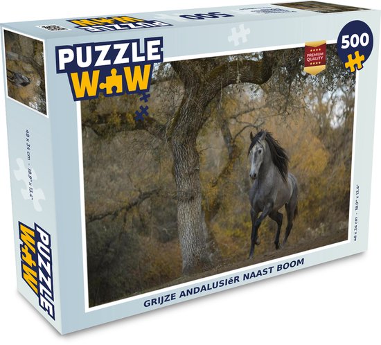 Puzzel Paard - Boom - Herfst - Andalusiër - Legpuzzel - Puzzel 500 ...
