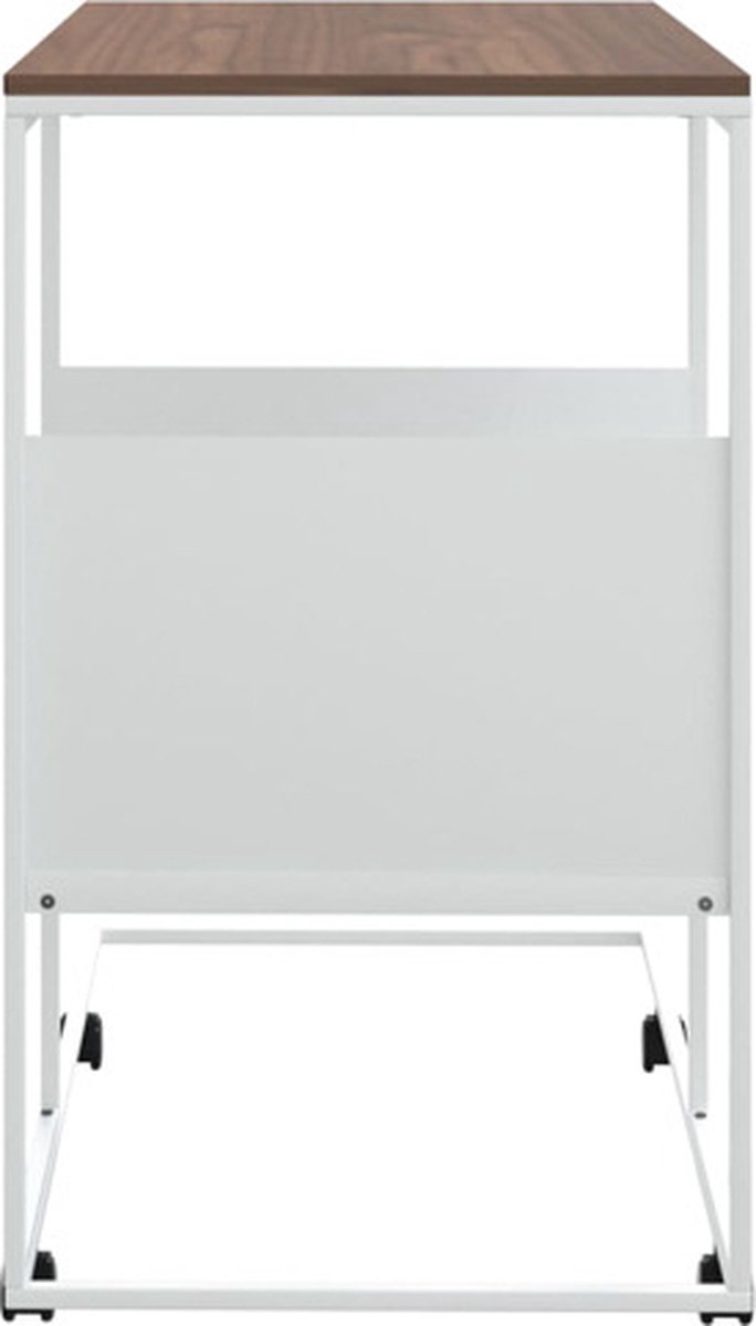 vidaXL Table d'appoint avec roulettes 55 x 36 x 63,5 cm Bois traité ...