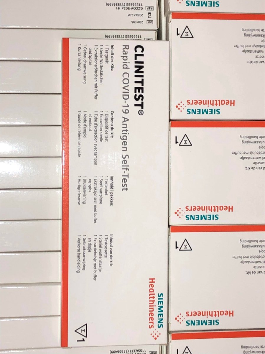 10 stuks Siemens Clinitest corona zelftesten-zelftest corona-single ...
