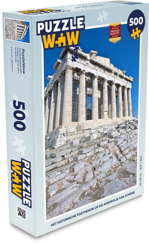 Puzzel Het historische Parthenon op de Akropolis van Athene - Legpuzzel ...