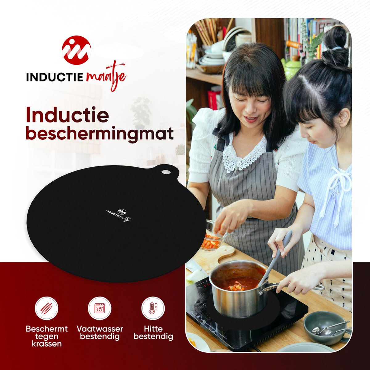 Inductie Maatje - De Originele Inductie Beschermer - 5 Stuks Inductie ...