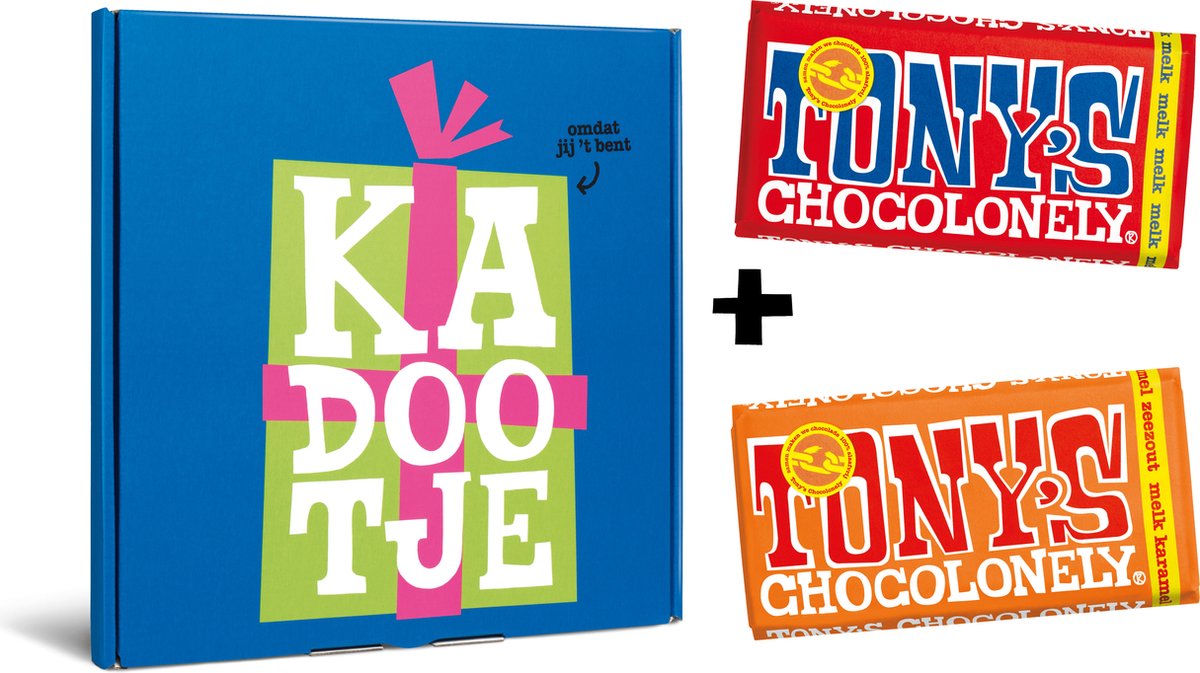 Tony's Chocolonely Geschenkdoos Kadootje - Melk Chocolade Repen ...