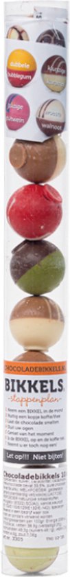 CHOCOLADE BIKKELS | 10 unieke bonbons in koker | bol.com
