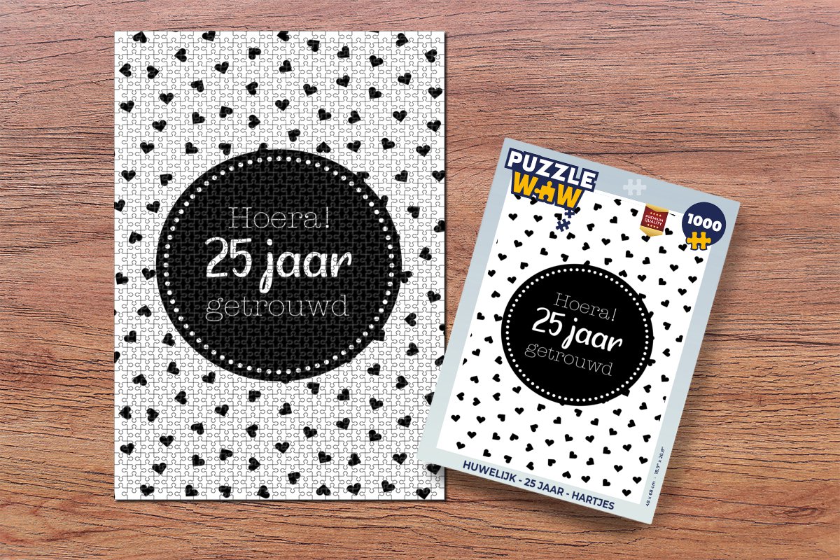 Puzzel Spreuken - Hoera! 25 jaar getrouwd - Quotes - Huwelijk ...