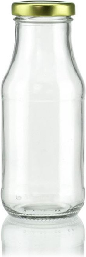 Ornina - 250ml universele glazen fles - azijn/dressing/melk/sap | bol.com