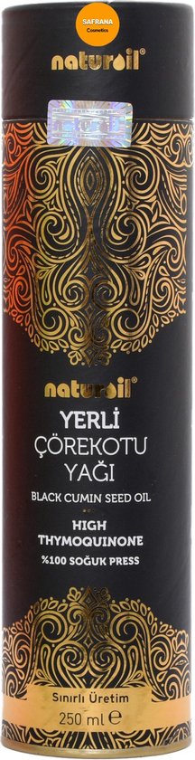 Naturoil Nigelle Olie Hoge Thymoquinon 250 ml - 100% Koude Pers - Black ...