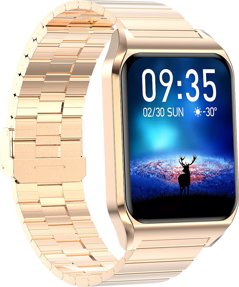 Belesy® HIGH CLASS - Smartwatch Dames - Horloge – Stappenteller ...