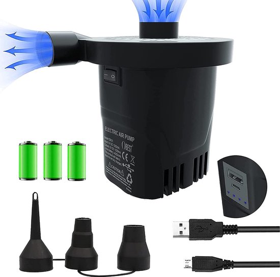 Elektrische luchtbedpomp - Elektrische Pomp - Luchtbed Pomp Opblaasbaar ...