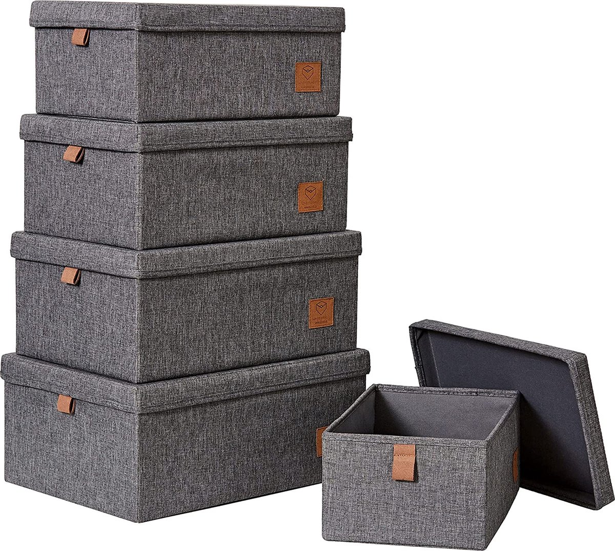 Love it Store it Premium 5-delige opbergdozen met deksel, set van ...