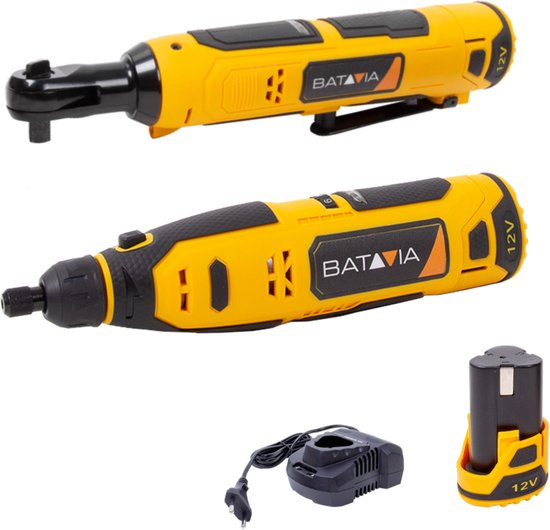 Accu Ratelsleutel & Combitool 12V | Incl. Accu & Snellader | Fixxpack ...