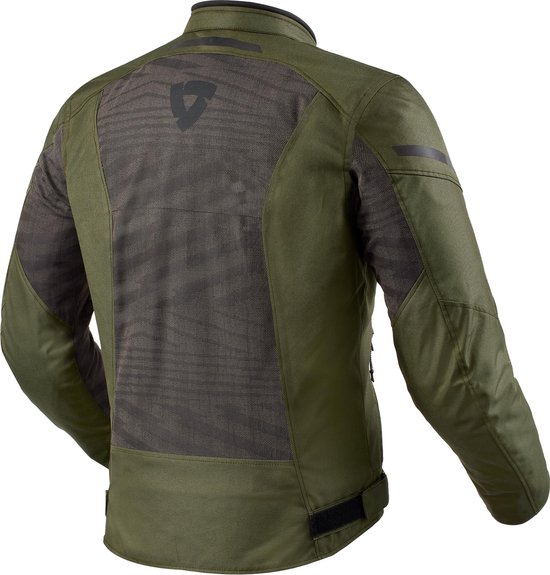 REV'IT! Jacket Torque 2 H2O Black Dark green M - Maat - Jas | bol