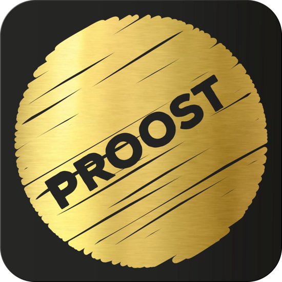 Etiket | papier | Proost | ∅40mm | zwart | rol à 500 stuks | bol.com