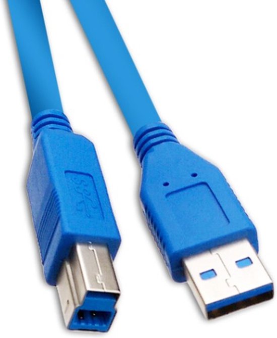 Super speed kabel - USB 3.0 kabel - USB 3 plug naar B plug - hard disk ...