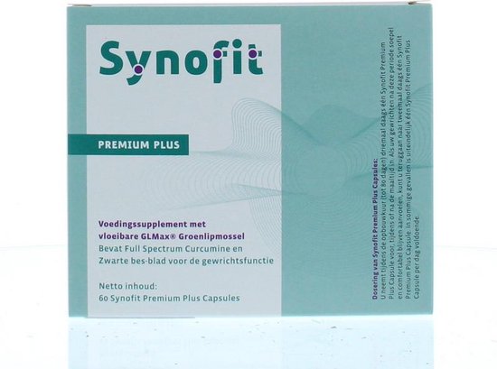 Synofit - Premium plus groenlipmossel & curcumine - 60 Capsules | bol.com