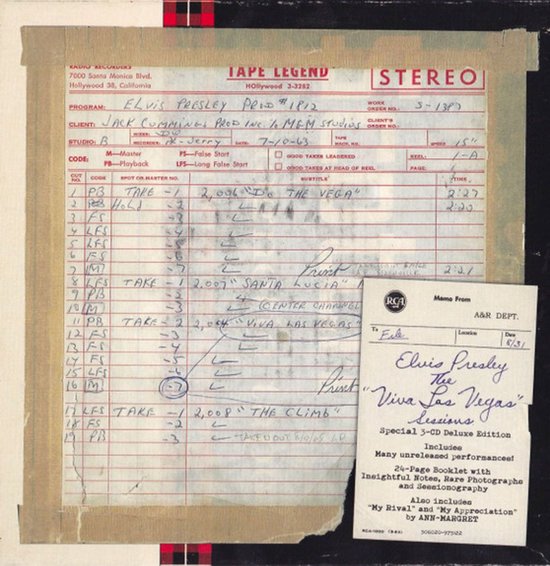Elvis Presley – The Viva Las Vegas Sessions 3CD (Boxset) - FTD Label ...