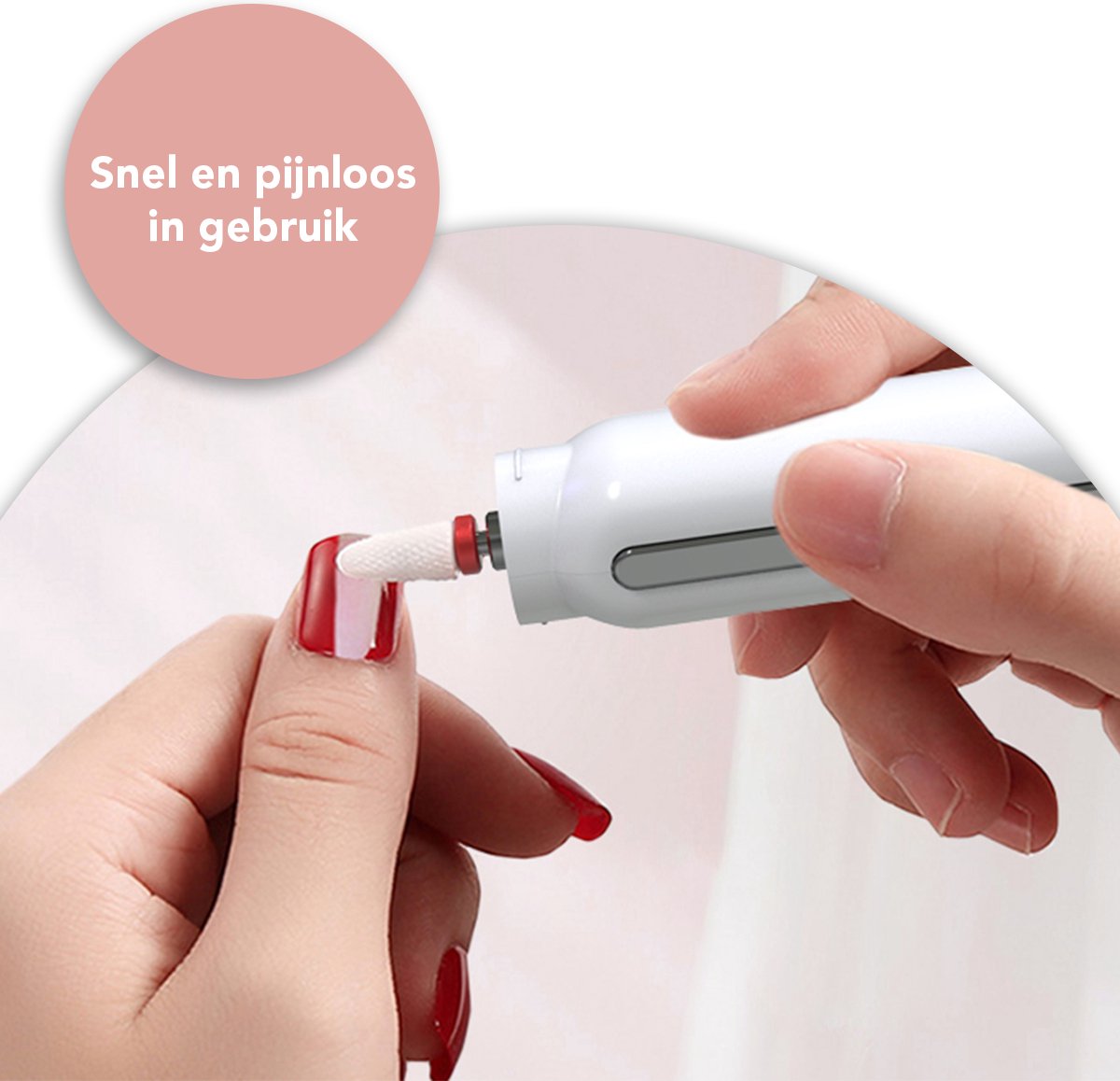 MedrisBeauty Professionele Elektrische Nagelvijl - Inclusief 6 Nagel ...