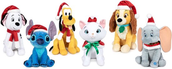 disney kerst knuffels met muziek - 26 cm | bol