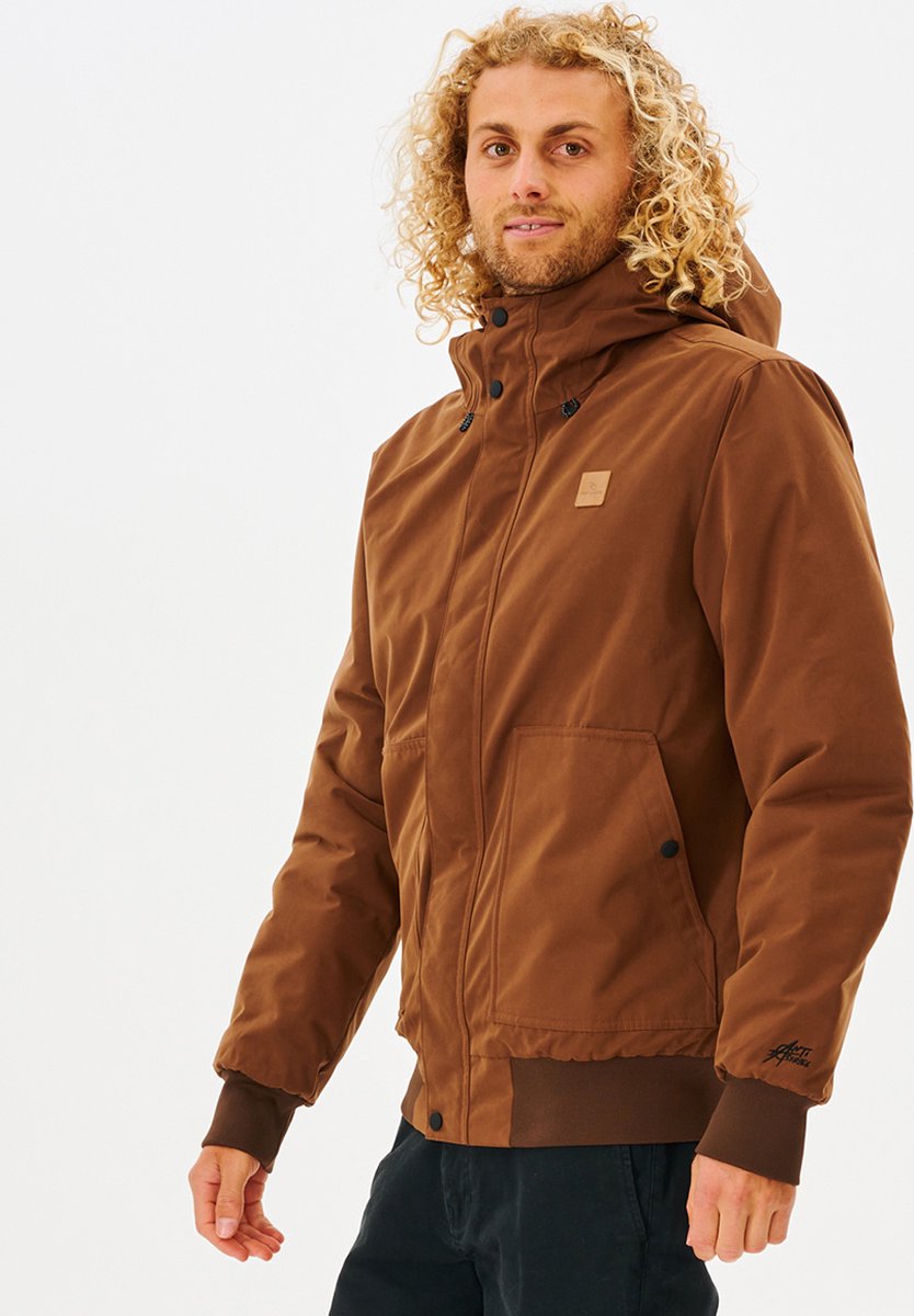 Rip Curl Heren Jas Anti Series One Shot Jacket - Dusted Chocolat | bol.com