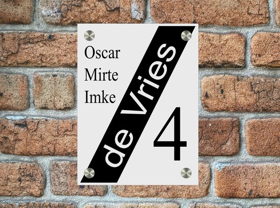Plaque signalétique poutre de porte avant opale | bol