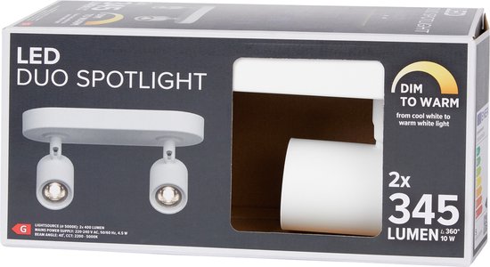 Led Duo Spotlight 2x345 Lumen | bol.com