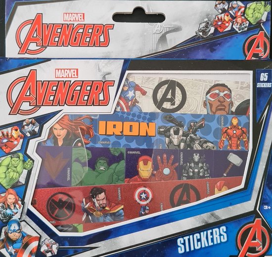 Avengers stickers- Marvel Stickers - Cadeau - Kinderfeestje - 65 Stuks ...
