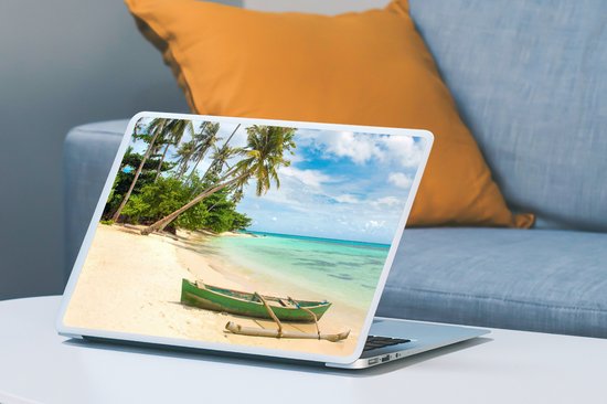 Laptop sticker - 15.6 inch - Strand - Kano - Palmboom - Tropical | bol.com